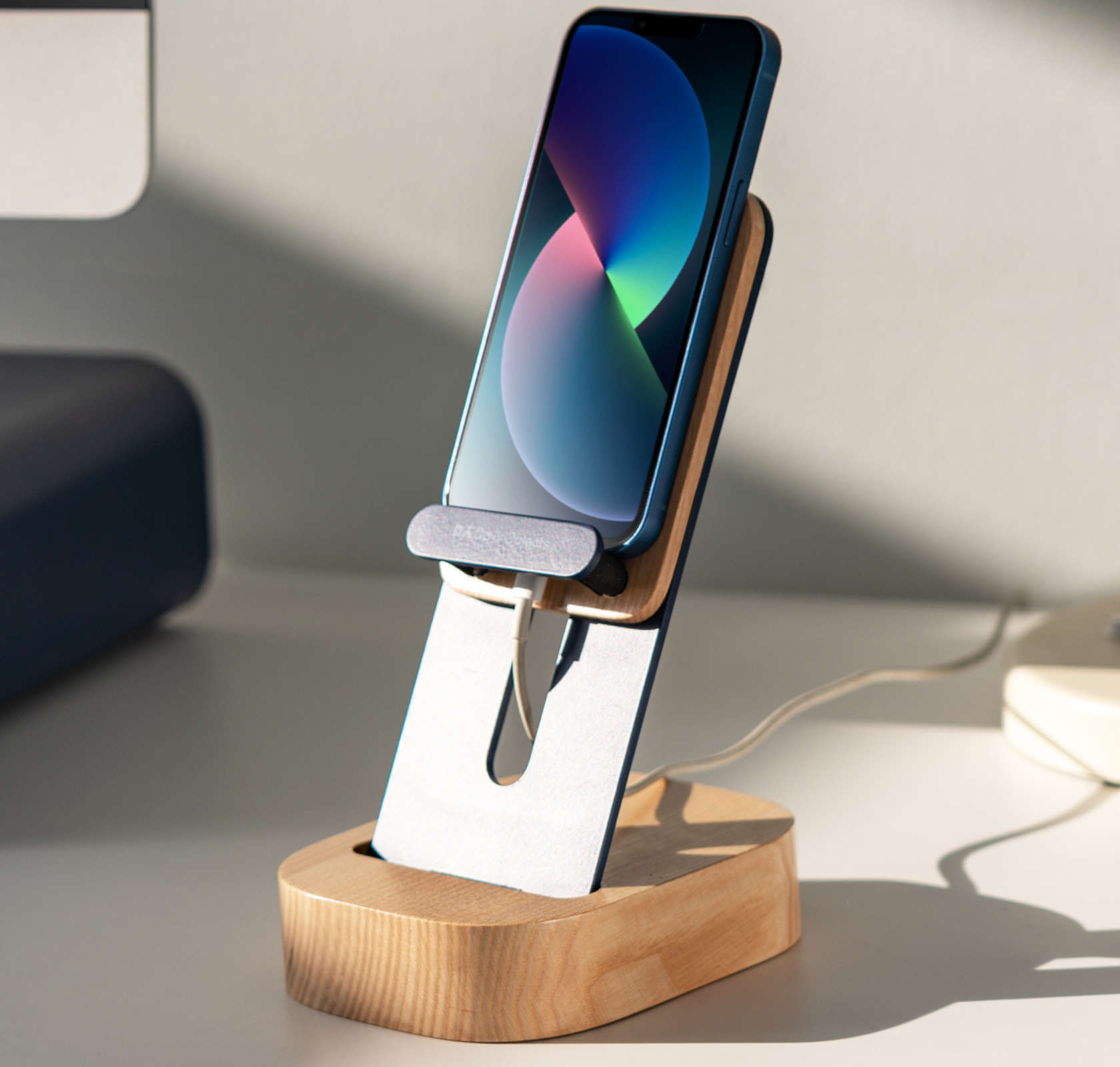 Mount Adjustable Phone Stand - Blue - KlippiK | Online Shopping | India